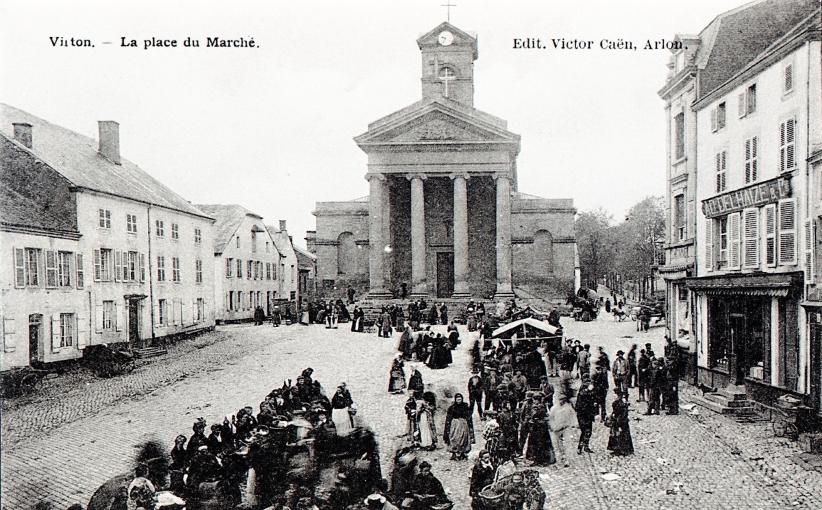 La Grand’Place* de Virton vue par les cartes postales et par Frédéric ...